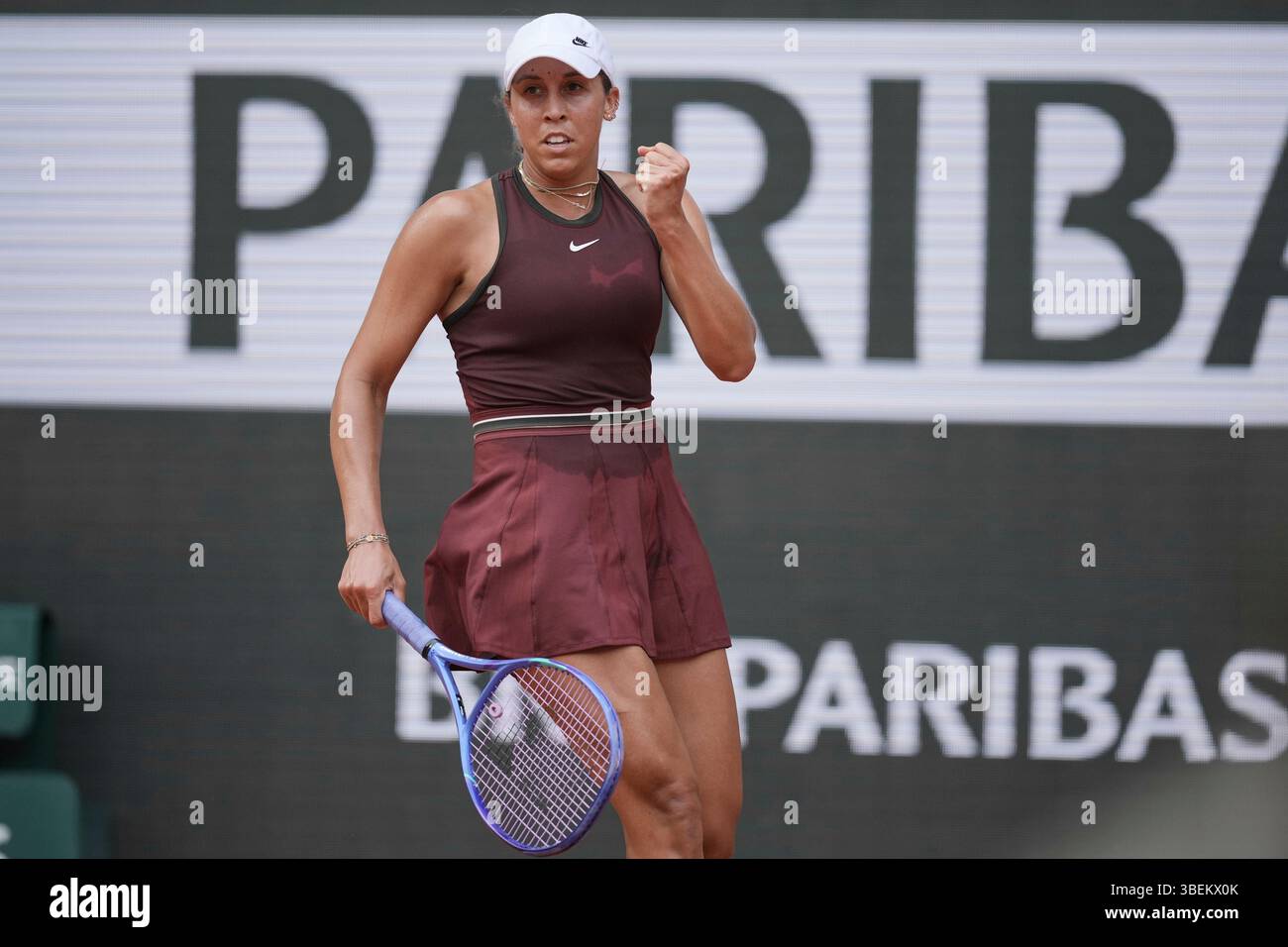 Madison Keys of the U.S. celebrates after beating Britain's Katie ...