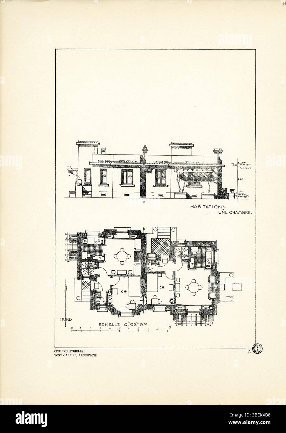Page 98 of Tony Garnier's 1932 publication 'Une Cité industrielle ...