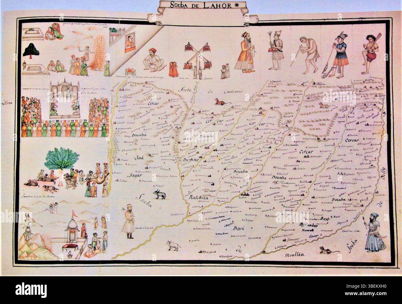 This detailed map, commissioned by Jean Baptiste Joseph Gentil in 1770 ...