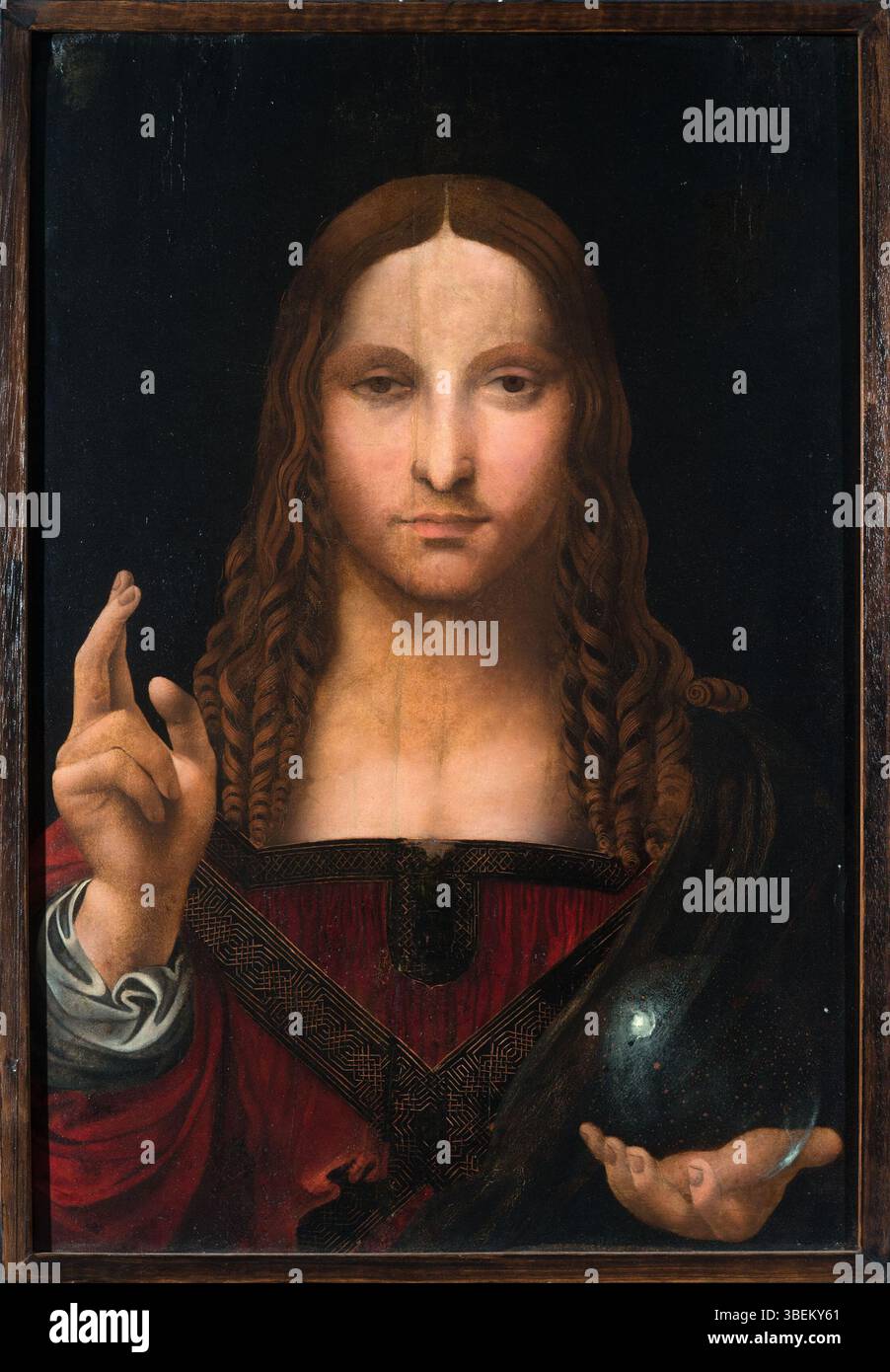 This 16th-century painting, attributed to a follower of Leonardo da Vinci, represents the ...