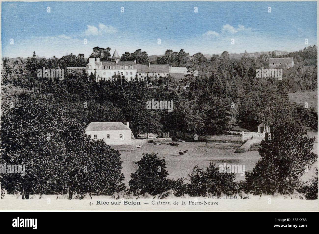 This early 20th-century colorized postcard depicts the *Château de la ...