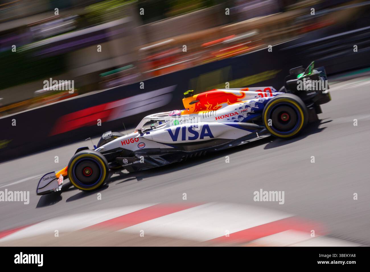 Montecarlo, Monaco. 29/22/2025. Liam Lawson of New Zealand driving the ...