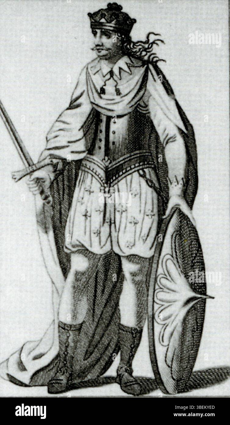 This image is a cropped version of the portrait of King Sweyn, an ...