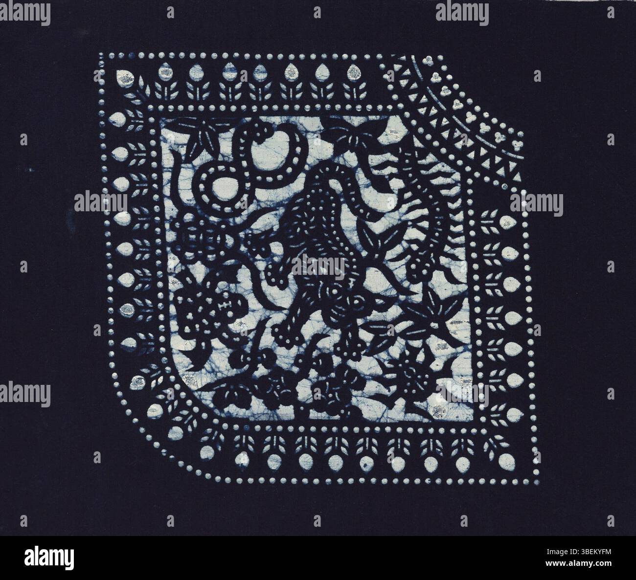 This textile from the 1950s is an example of the era's typical design ...