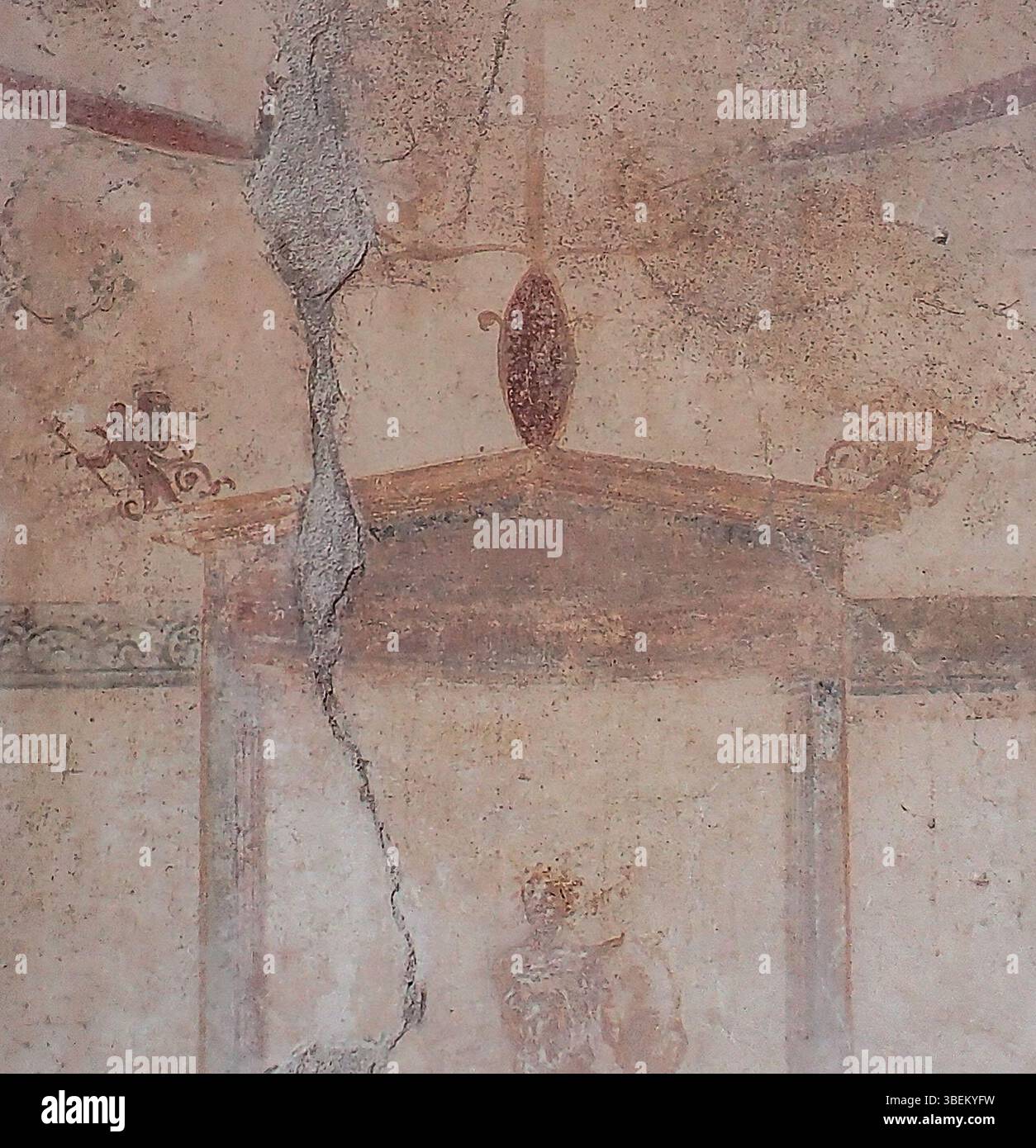 This image shows the West Wall Upper Zone Center of the House of the ...