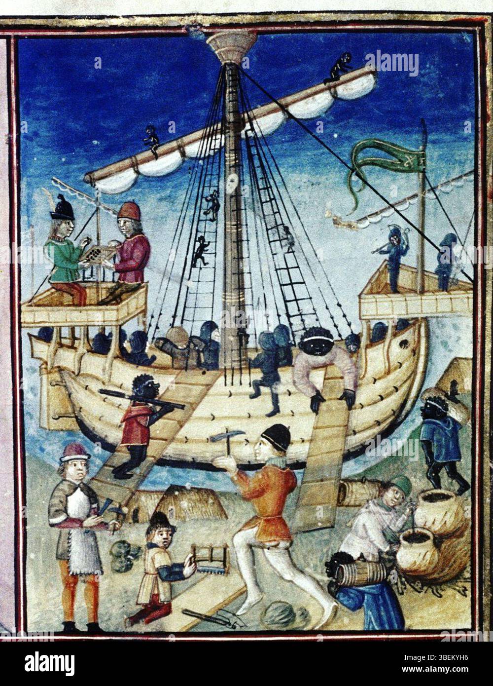 This 15th-century manuscript page from the Bodleian Library depicts the ...