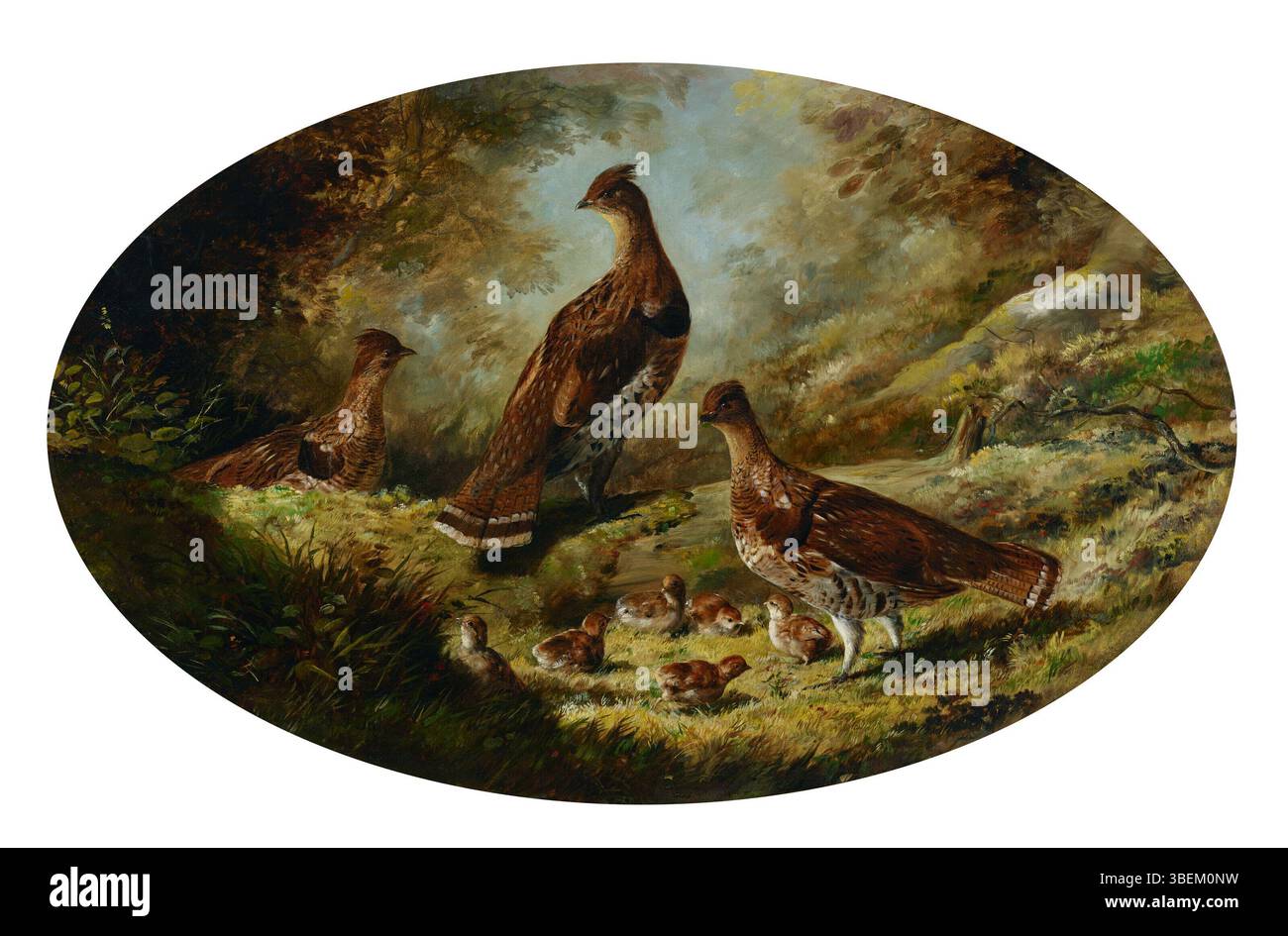 Arthur Fitzwilliam Tait’s 1855 painting 'Grouse Family' captures a ...
