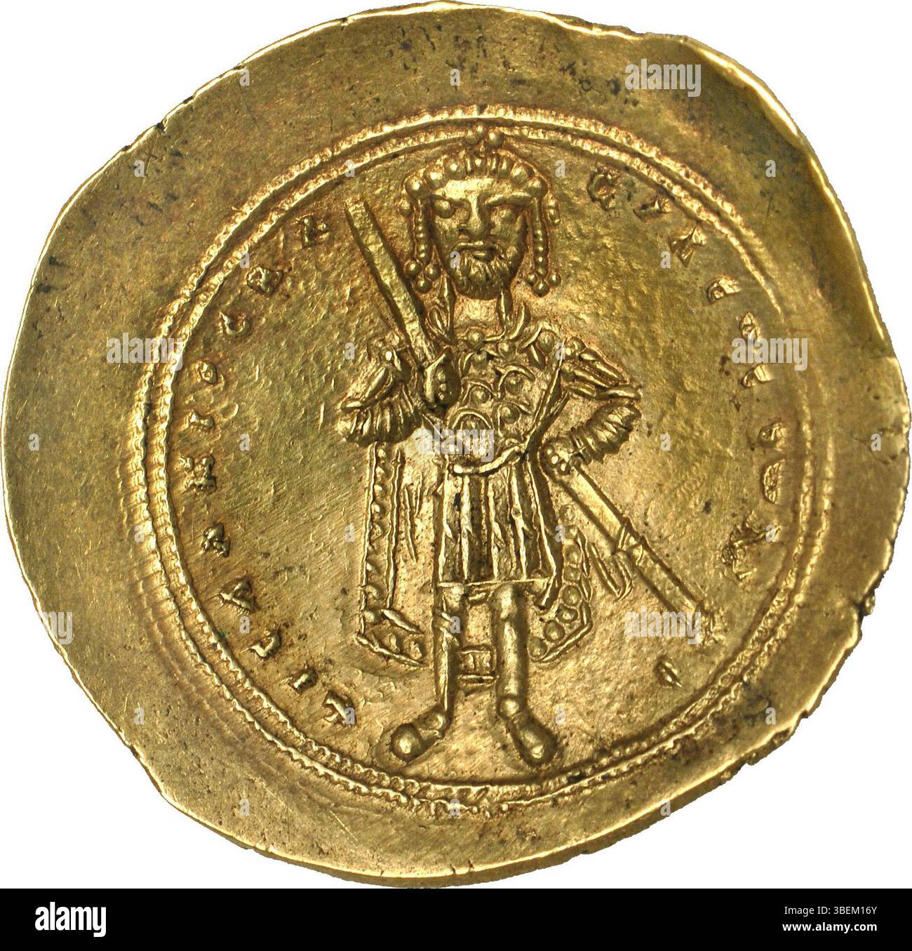 This *Histamenon* coin of Byzantine emperor Isaac I, minted between ...