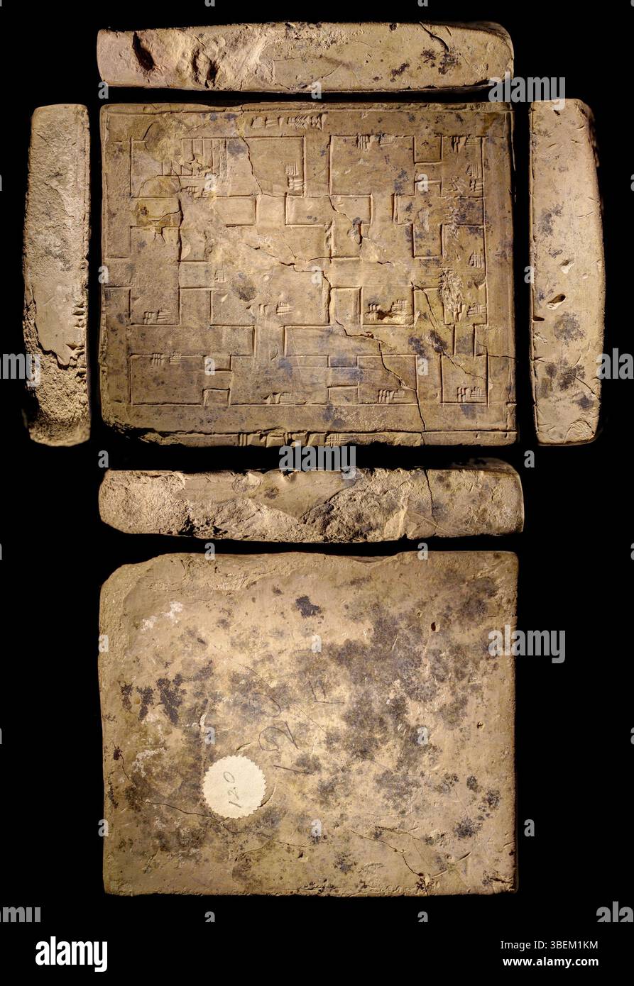 This Sumerian clay tablet, from around 2100-2000 BC, depicts a building ...