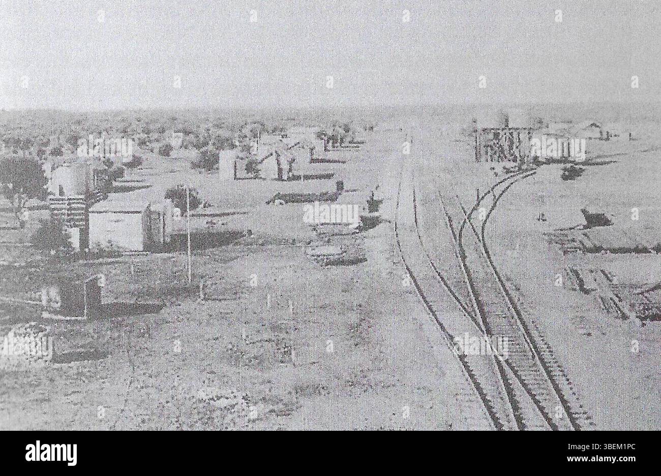 Black-and-white photograph taken by Anthony Bolam on 1 January 1919 ...