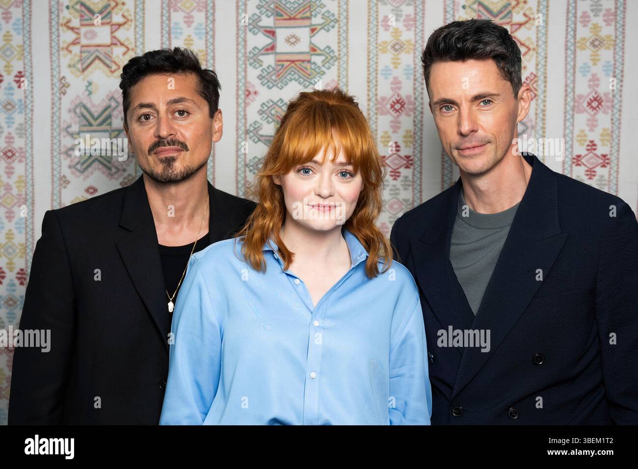 Alexej Manvelov, from left, Leah Byrne and Matthew Goode pose for ...