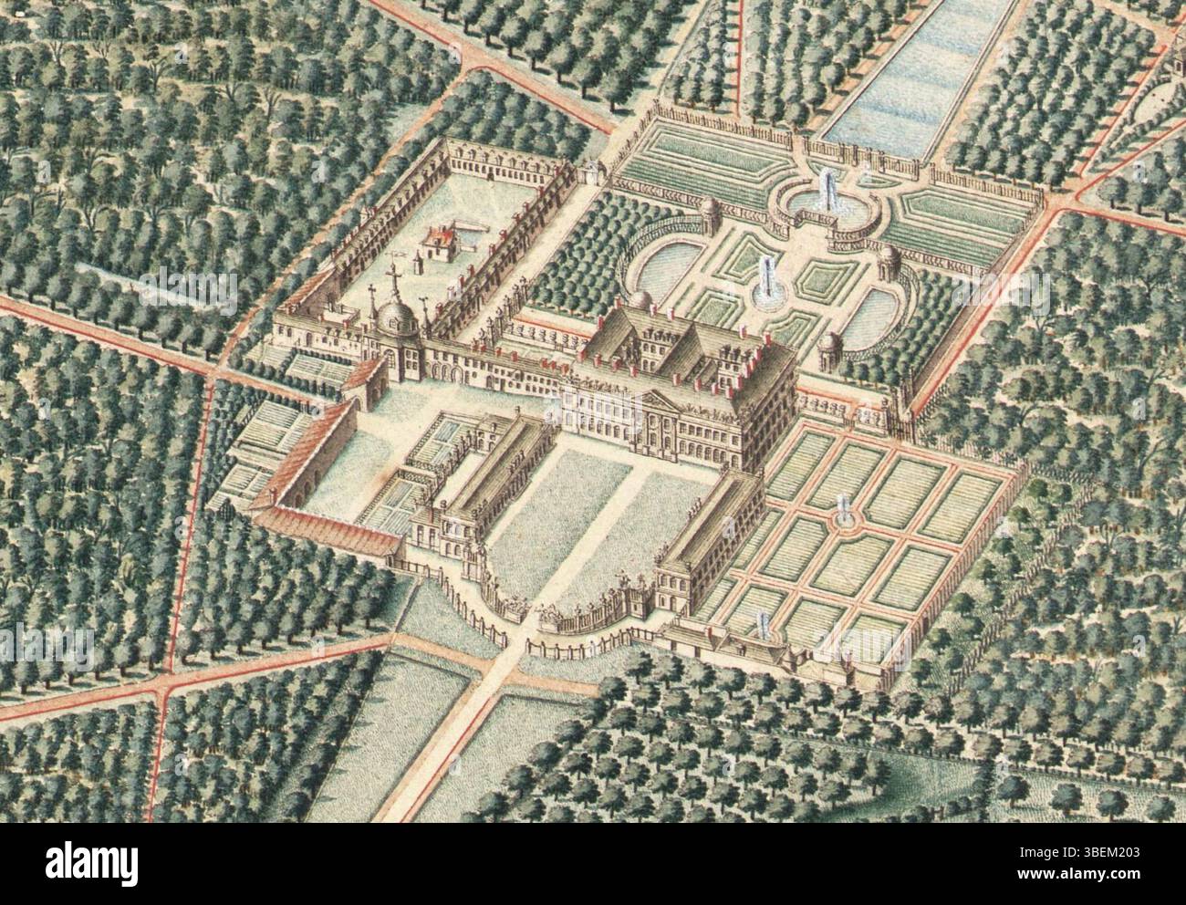 This detail from Louis-André Dupuis' 'Carte perspective' (1780) depicts ...