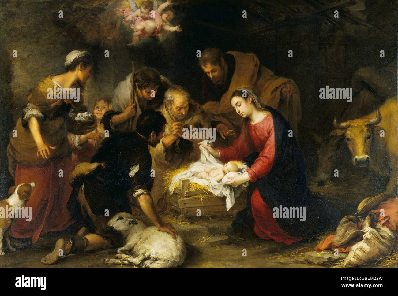 'Adoración de los Pastores' (Adoration of the Shepherds) by Bartolomé ...