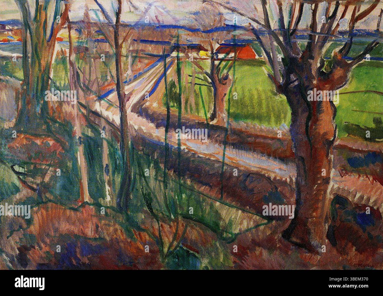 'Spring Day on Jeløya' (1915) is a painting by Norwegian artist Edvard ...