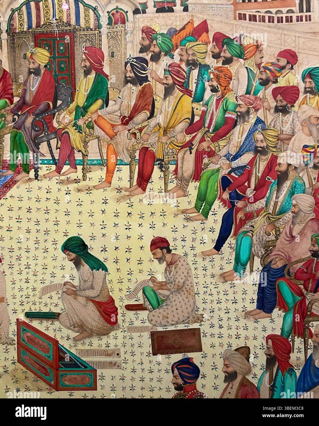 This painting detail by Bishan Singh, from around 1863-1864, shows the ...