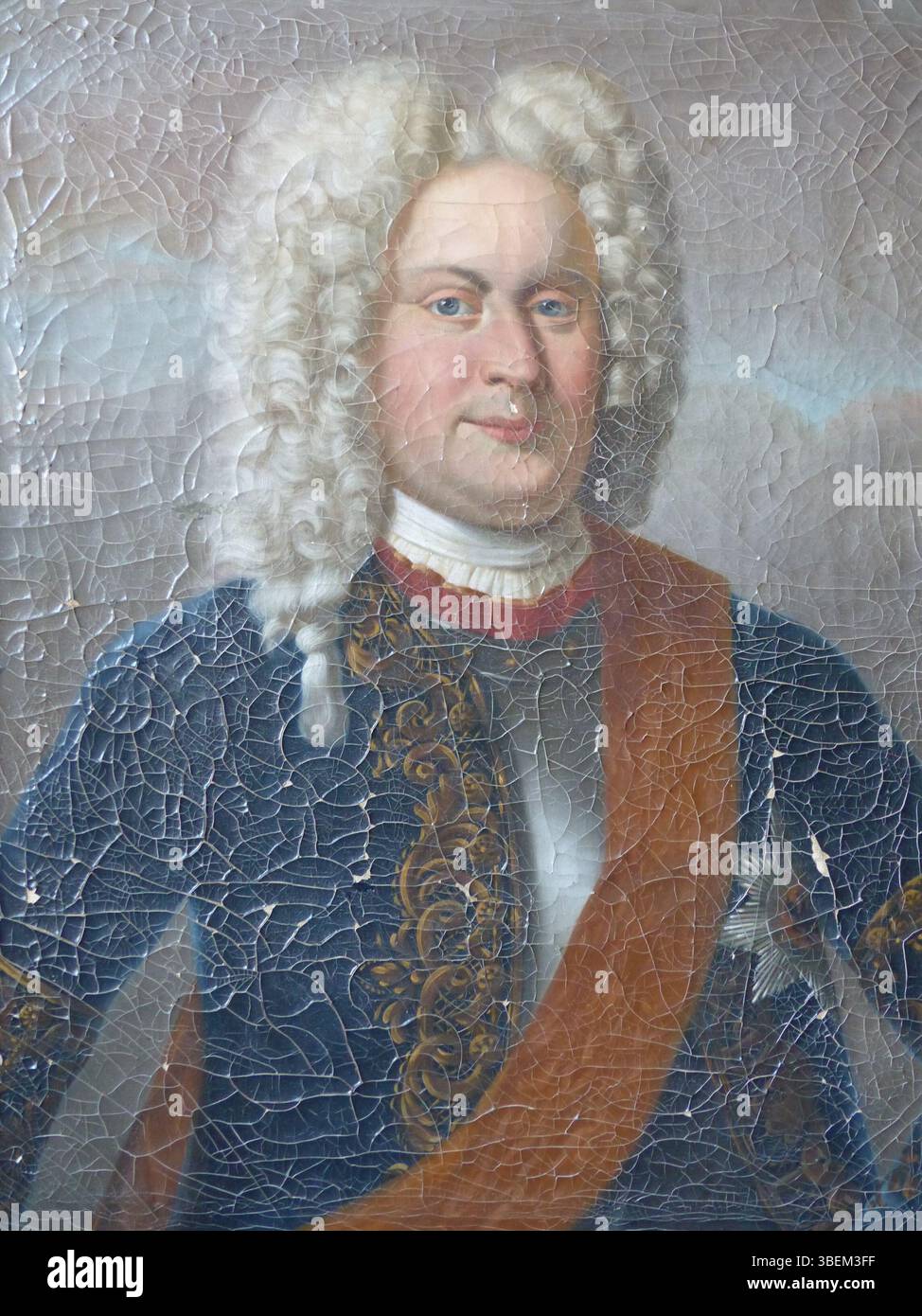 A portrait of Friedrich Wilhelm Graf zu Wied, created circa 1720. He ...