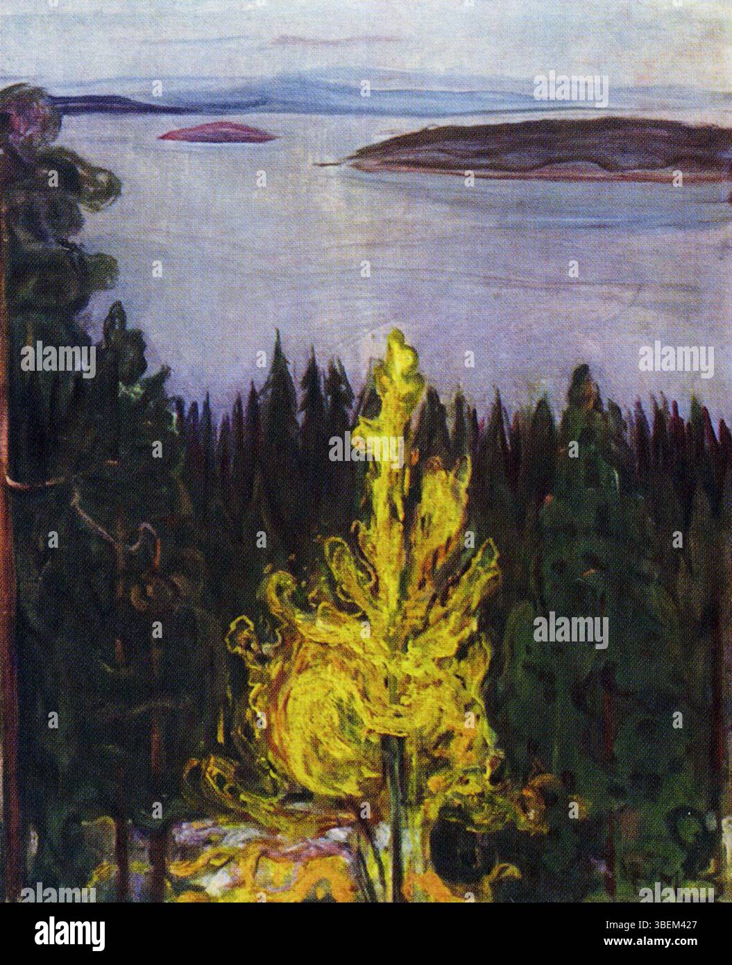 'View from Nordstrand' (1900) is a painting by Edvard Munch, capturing ...