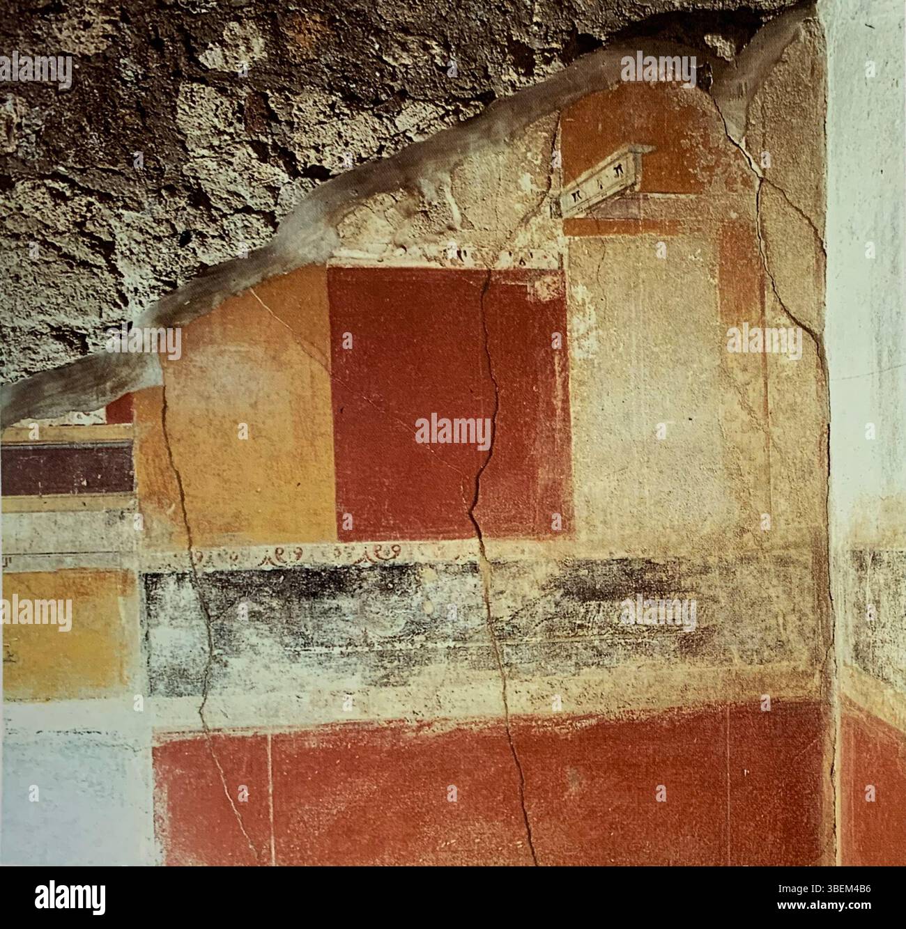 The upper zone of the north wall in Room C, House of the Ceii, Pompeii ...