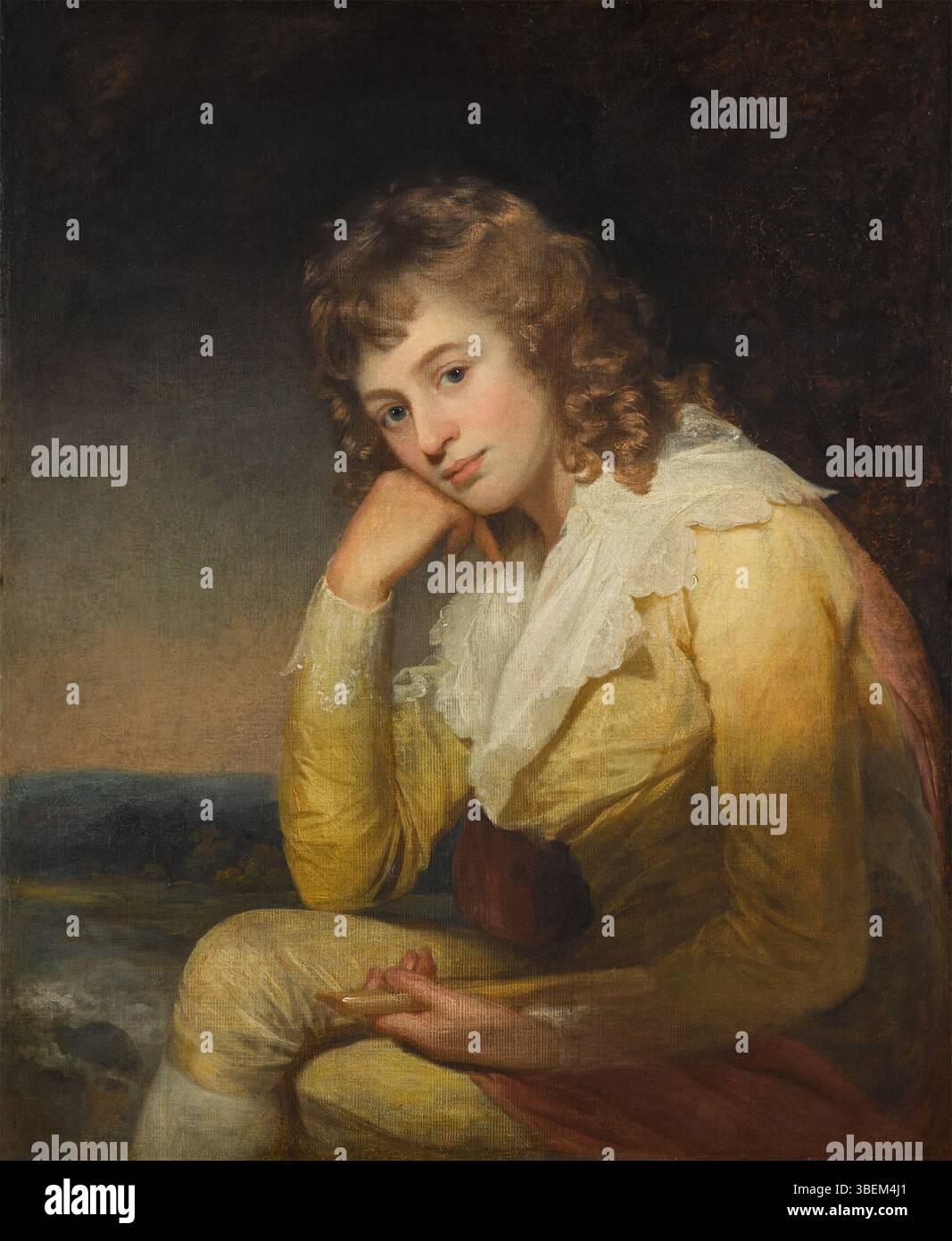This late 18th-century portrait by William Beechey depicts actress Mrs ...