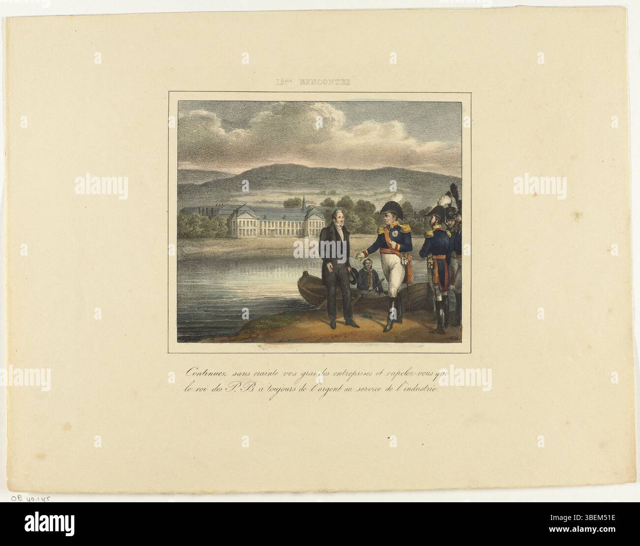 The 1829 painting by Jean-Louis Van Hemelryck depicts King William I ...