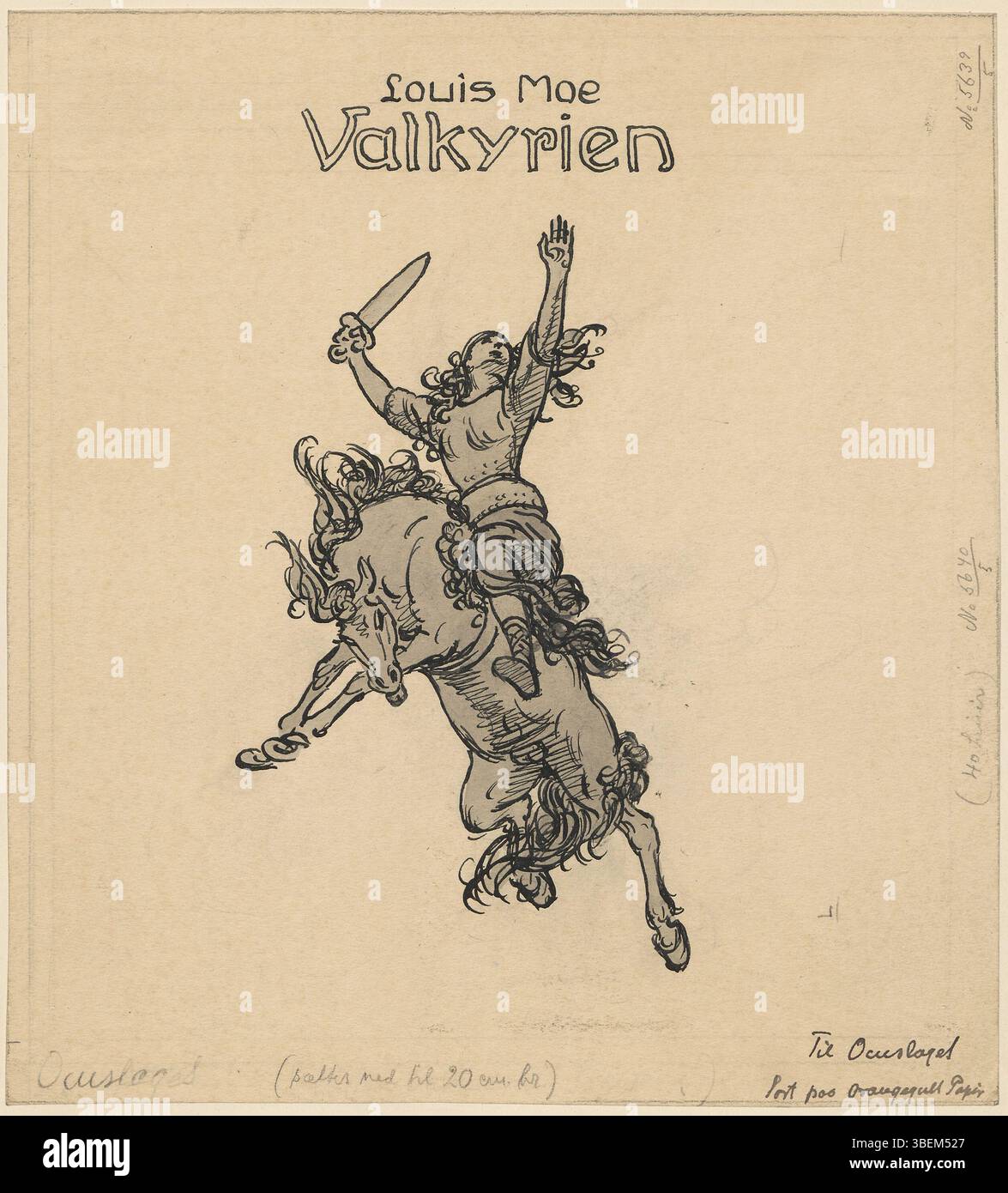 Cover illustration by Louis Moe for *Valkyrien*, a 1931 book published ...