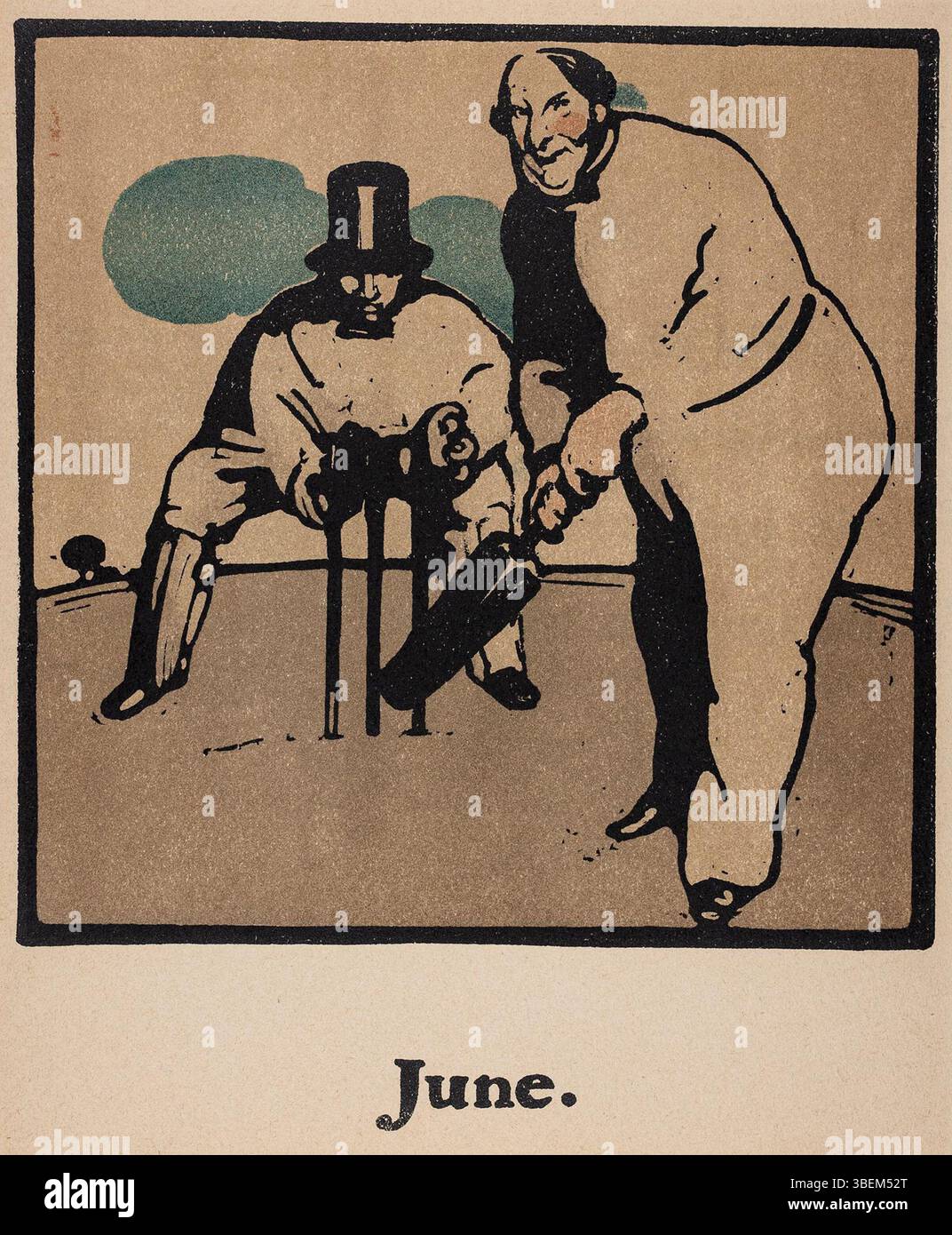 The 1898 lithograph series 'An Almanac of Twelve Sports' by William ...