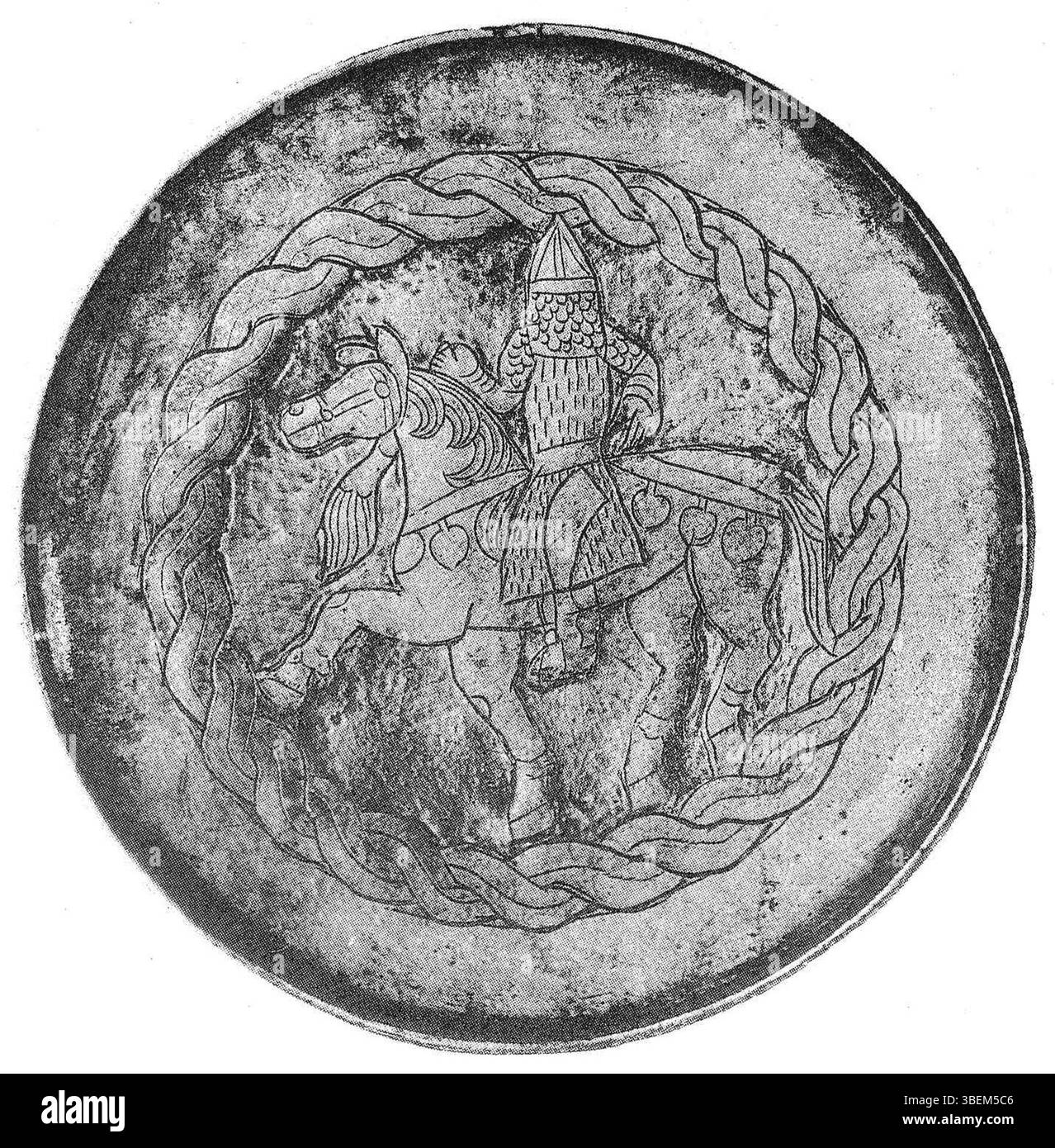 This 9th-century silver cup, excavated from Muzhi, is an example of ...