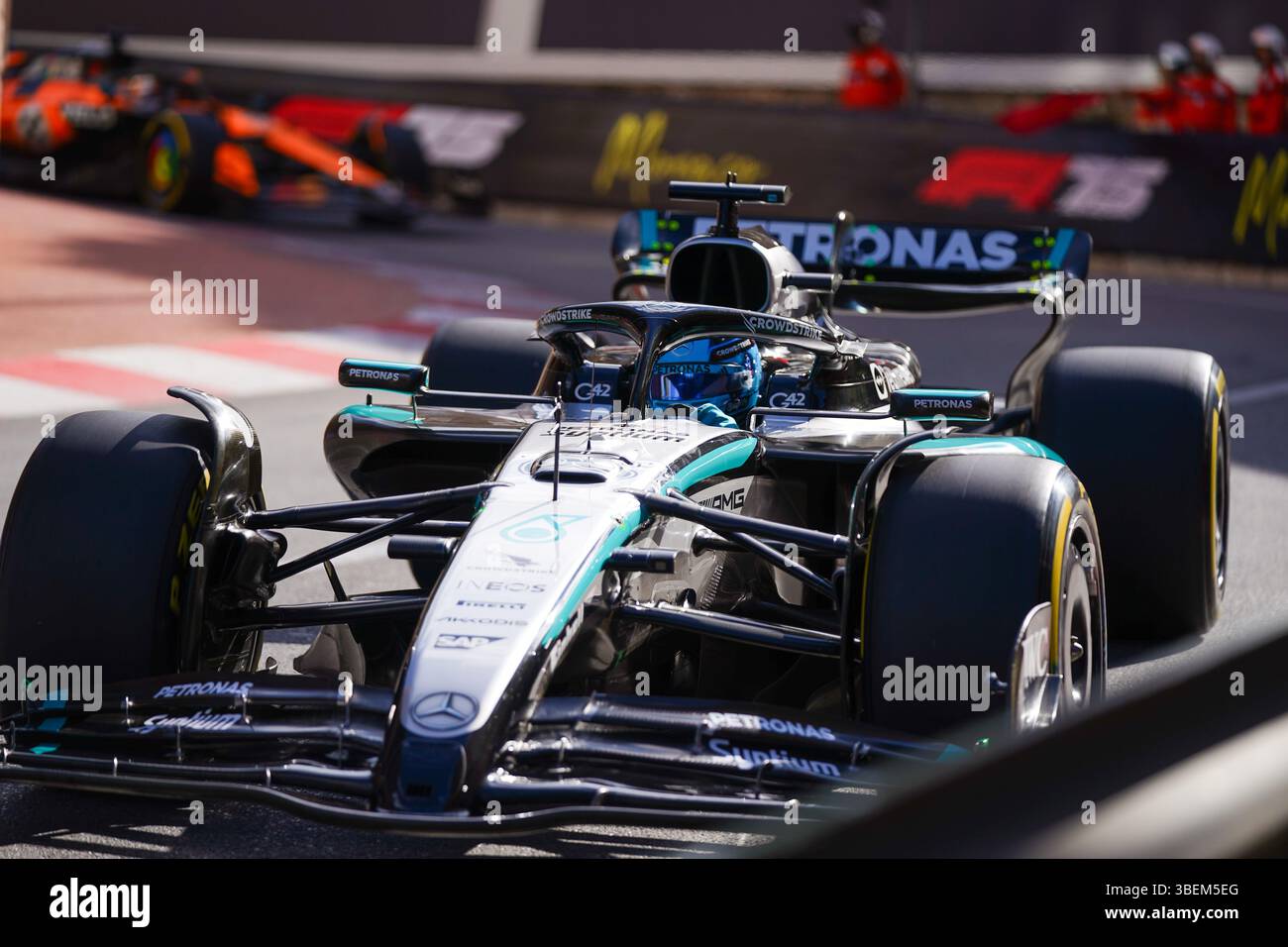 George Russell of UK driving the (63) Mercedes-AMG Petronas F1 Team F1 ...