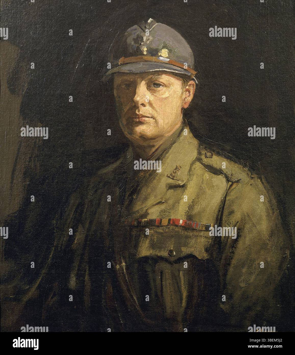 This 1916 painting by John Lavery depicts Winston Churchill wearing a ...