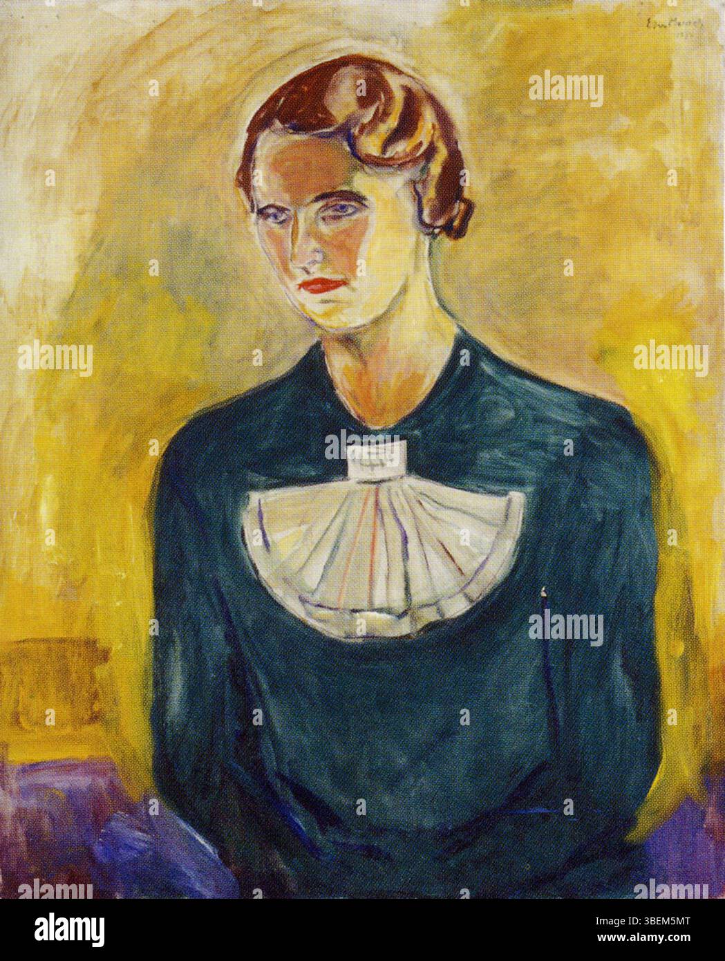'Annie Stenersen' is a 1934 portrait painting by Edvard Munch of Inger ...