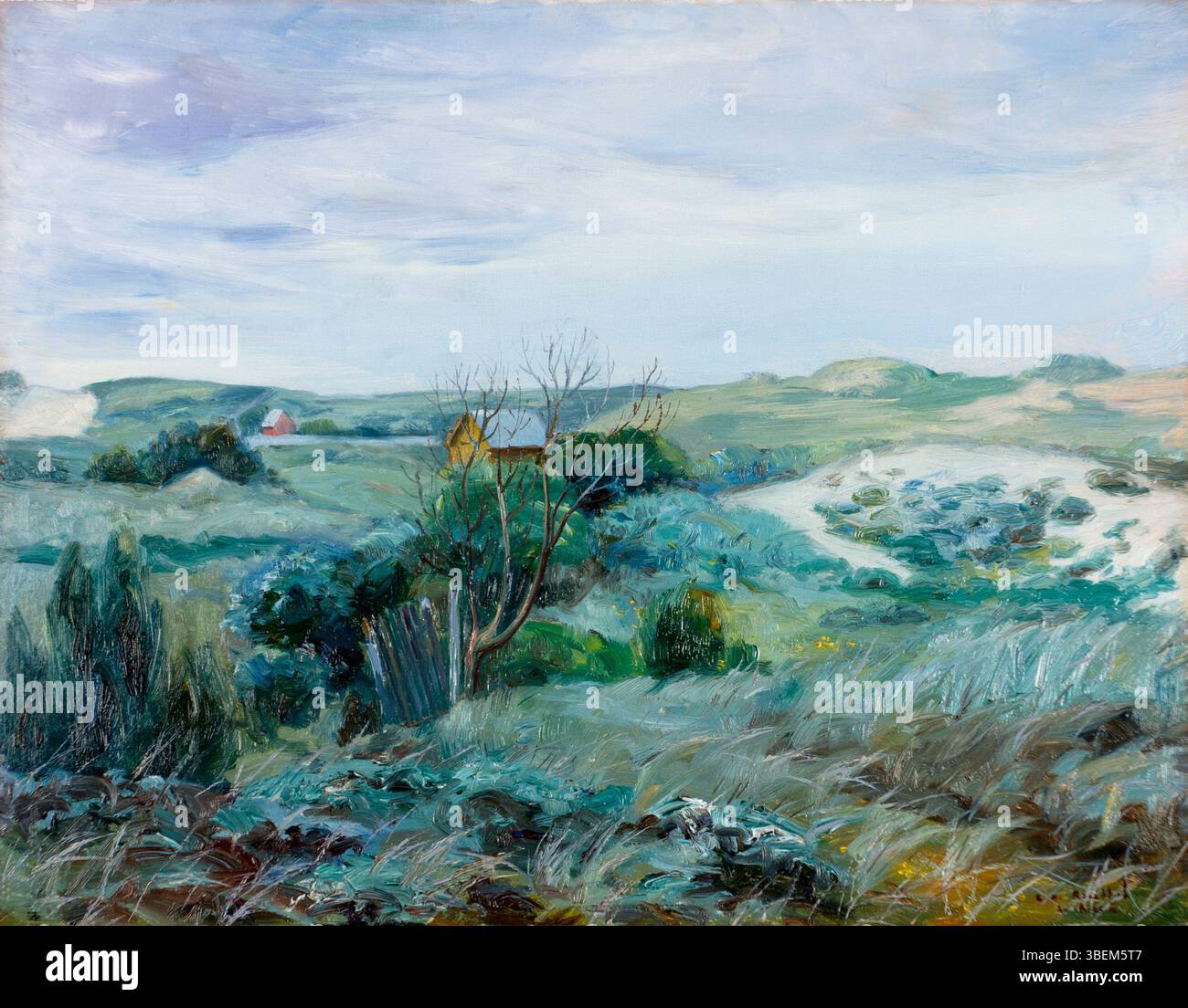 This 1910 oil painting by Charles Roussel, titled 'Dune on the ...