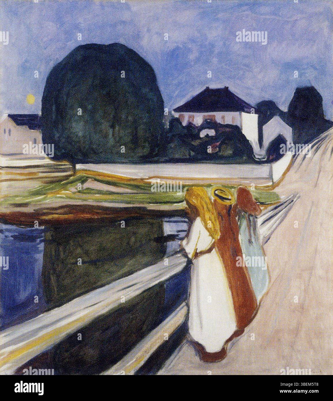 'The Girls on the Bridge' is a painting by Edvard Munch, created in ...