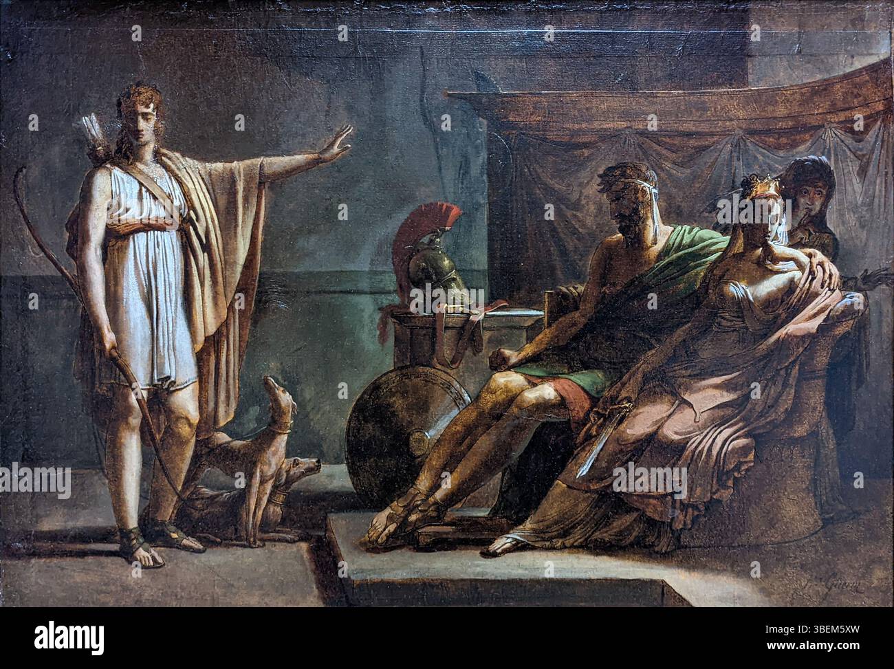 An early 1800s painting by Pierre-Narcisse Guérin depicting Phaedra and ...