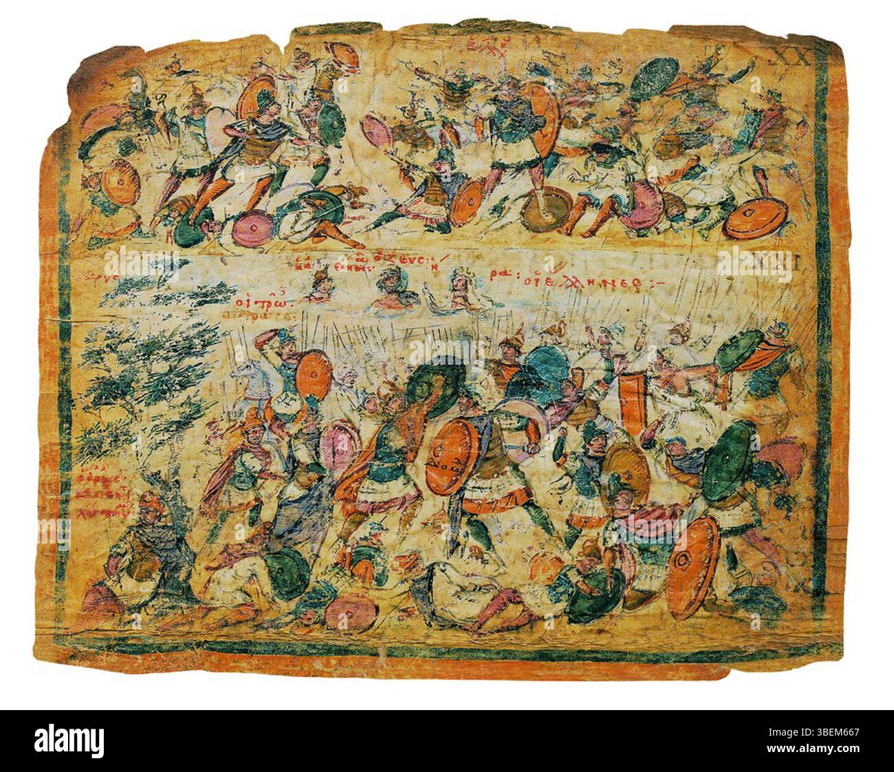 The Ambrosian Iliad facsimile, created in the 5th century AD, is a ...
