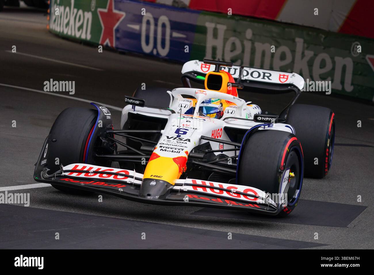 Isack Hadjar of France driving the (6) Visa Cash app RB VCARB02 Honda ...