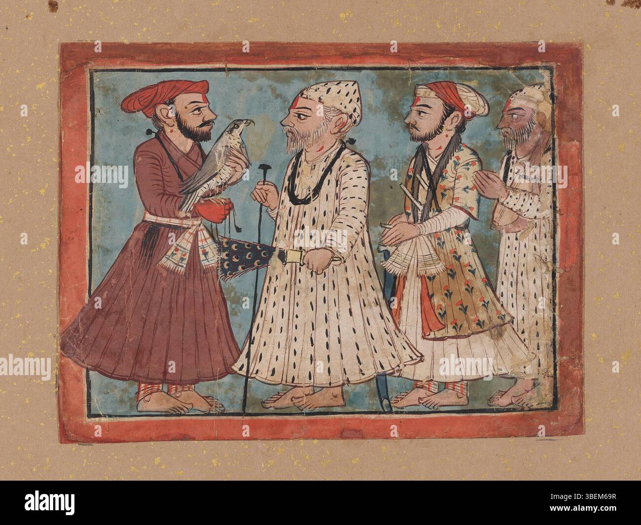 This painting from around 1750 shows Guru Nanak, the first Sikh Guru ...