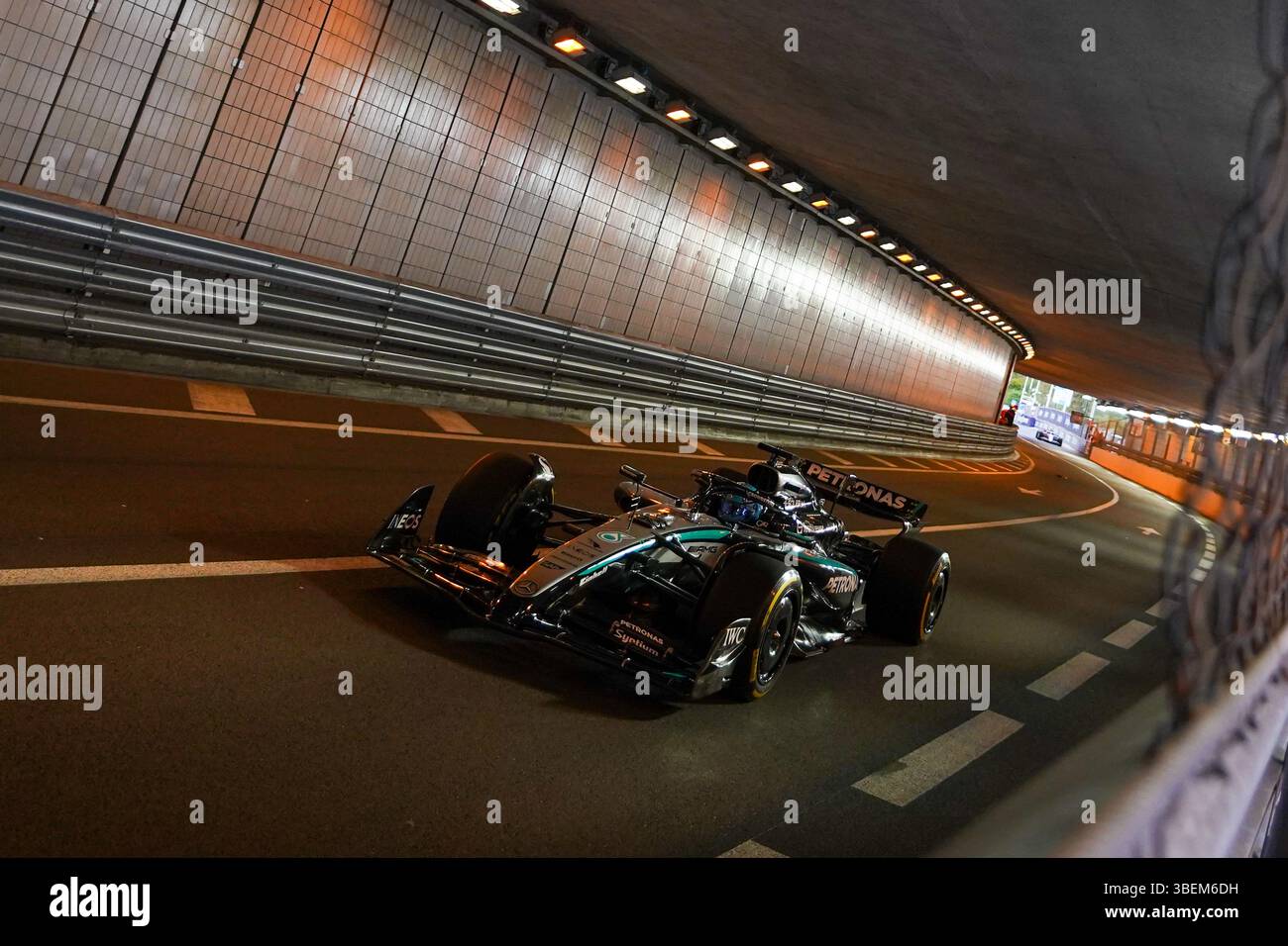 George Russell of UK driving the (63) Mercedes-AMG Petronas F1 Team F1 ...