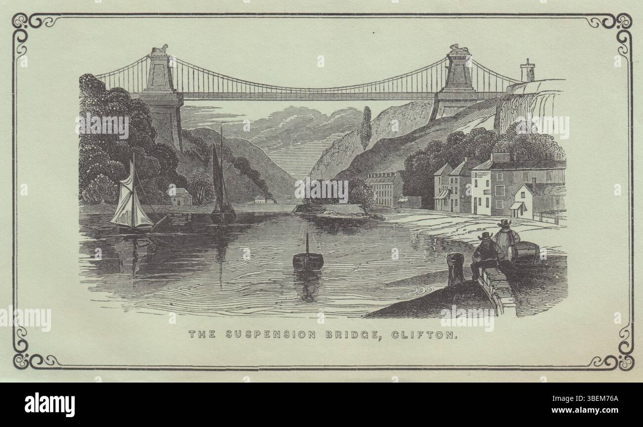 This 1842 artist’s impression shows the planned design for the Clifton ...
