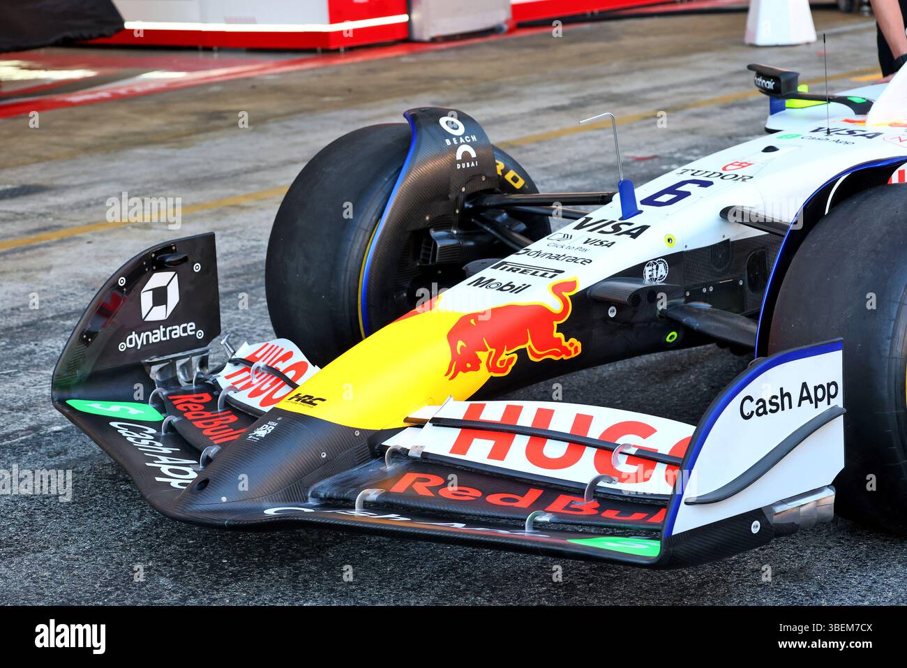 Barcelona, Spain. 29th May, 2025. Racing Bulls VCARB 02 front wing. 29. ...