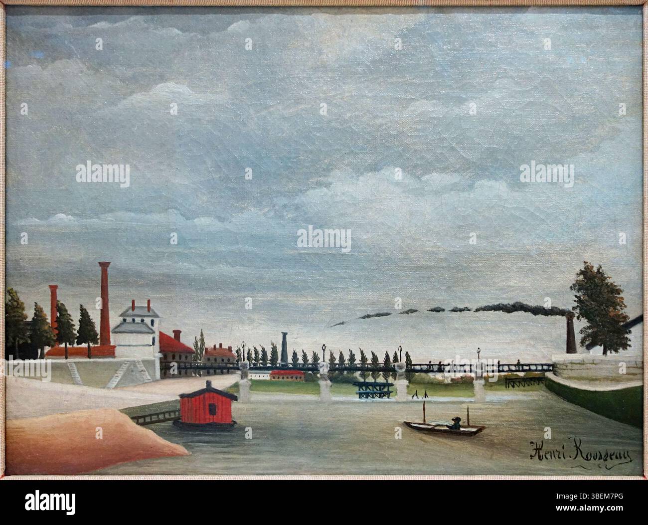 Henri Rousseau’s painting 'Vue de la Passerelle de Passy' (View of ...