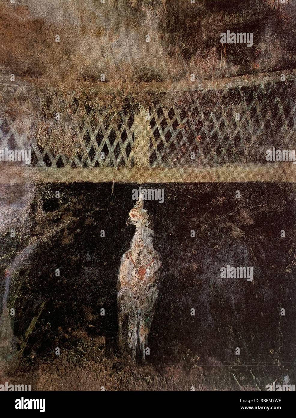 This photograph shows the second apse painting from Room 22 in the ...