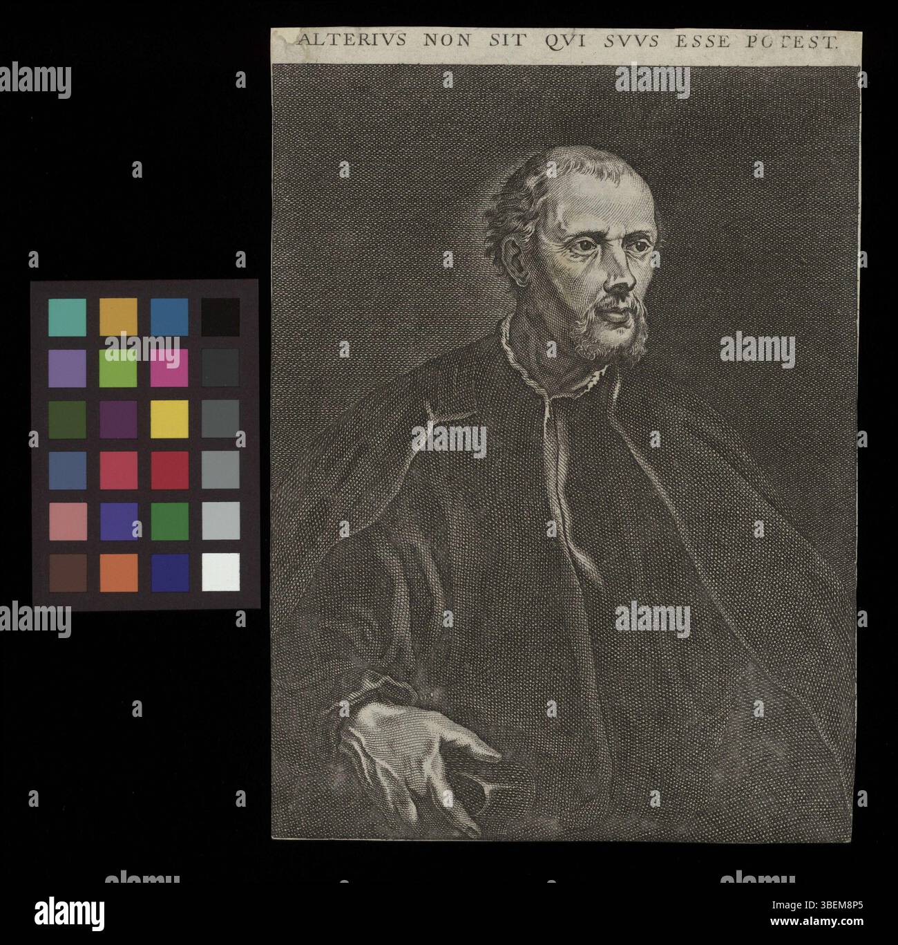 This copper engraving from between 1500 and 1599 represents ...