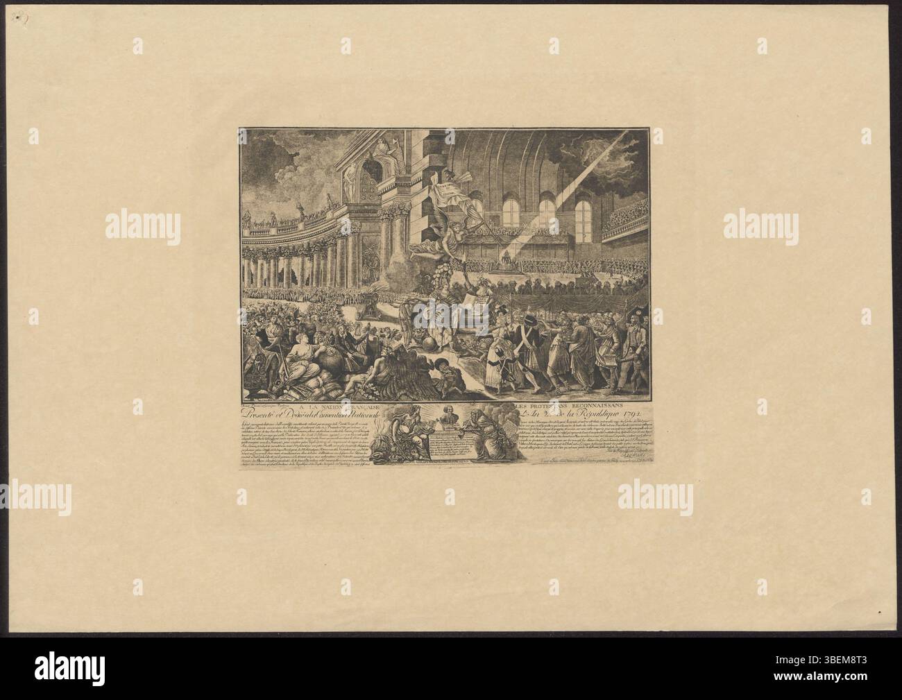 This allegorical print represents the protestants in France, exploring ...