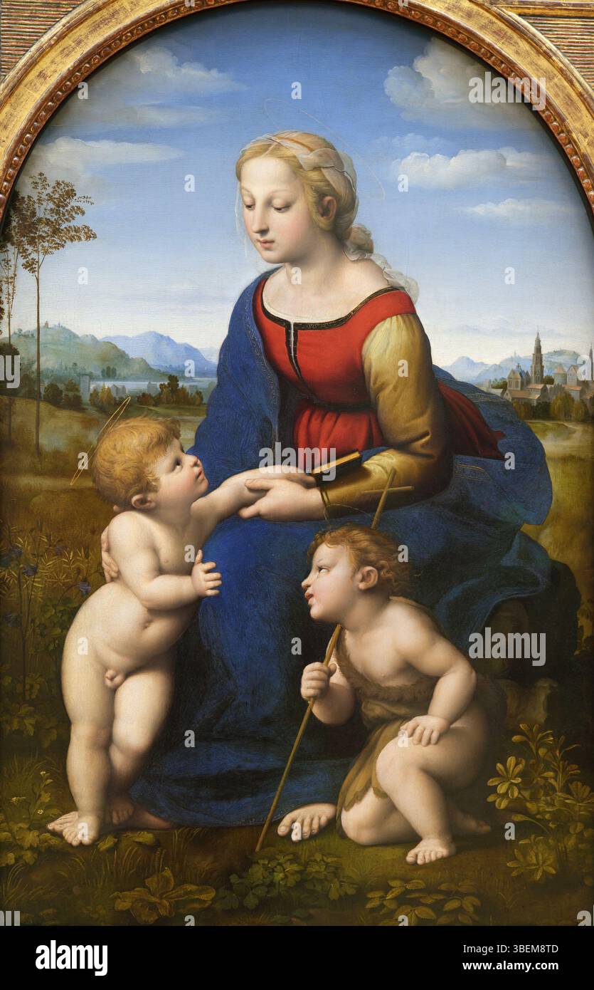 A version of Raphael’s 'Madonna with Child and St. John', created ...