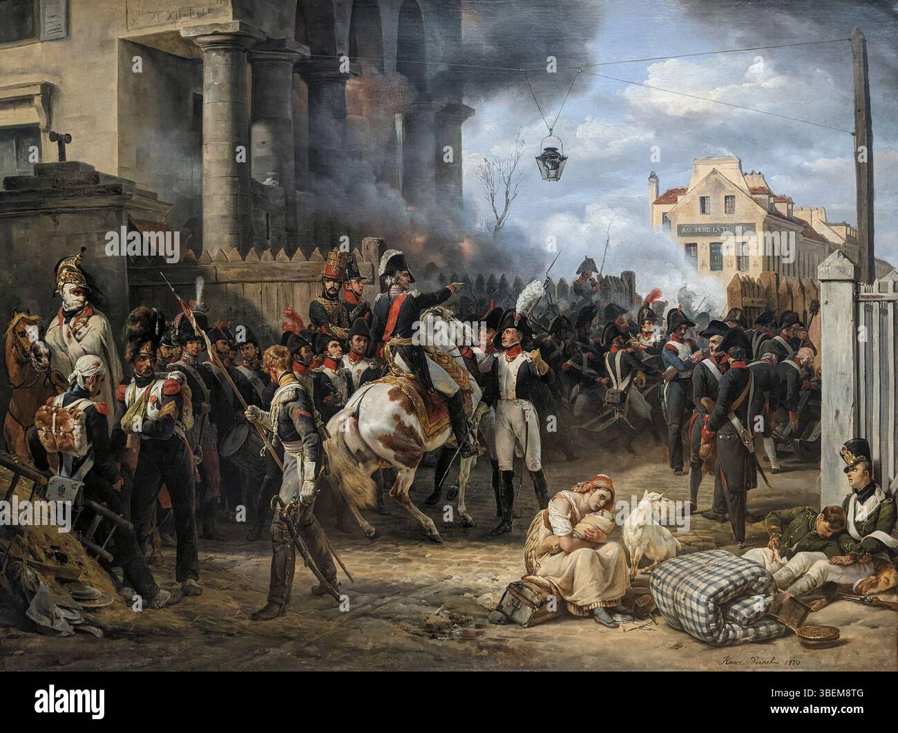 *La Barrière de Clichy. Défense de Paris* by Horace Vernet, painted in ...