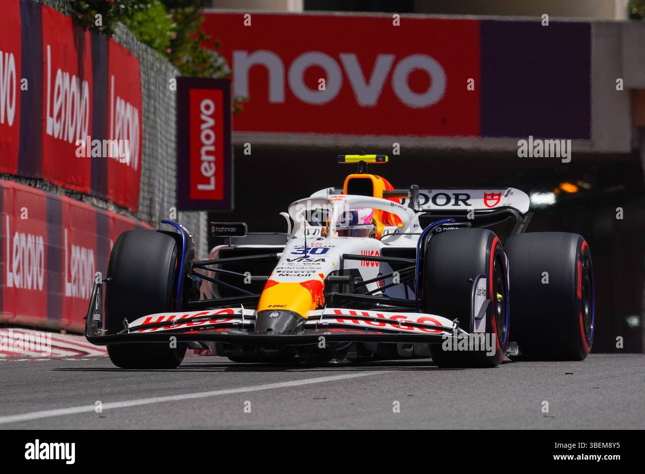 Montecarlo, Monaco. 29/06/2025. Liam Lawson of New Zealand driving the ...