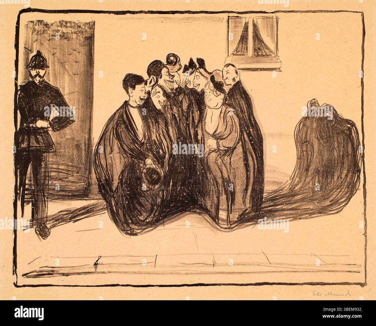 Edvard Munch’s 1899 painting 'After the Party' portrays a scene of ...