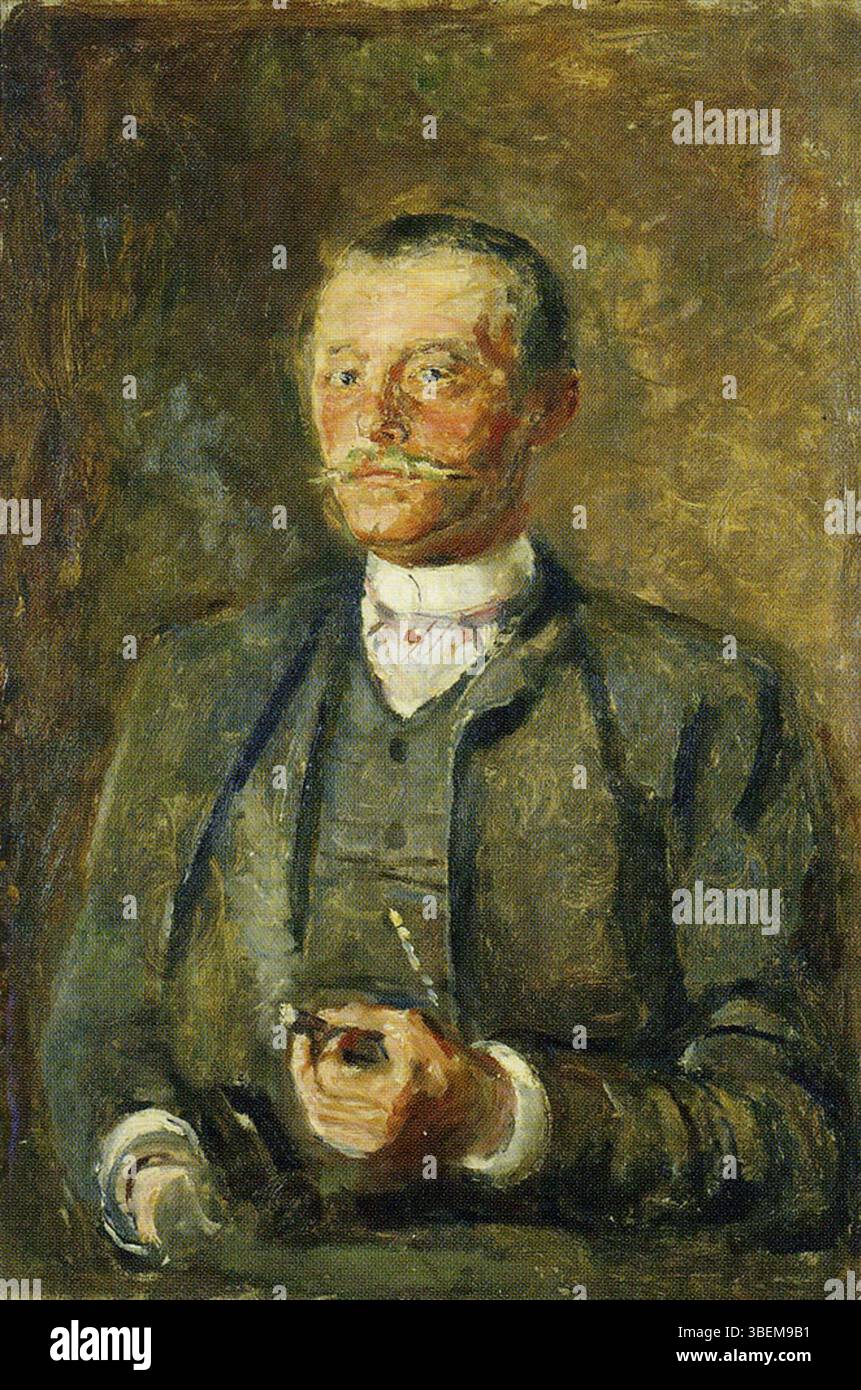 Georg Stang is a 1889 portrait painting by Edvard Munch, capturing the ...