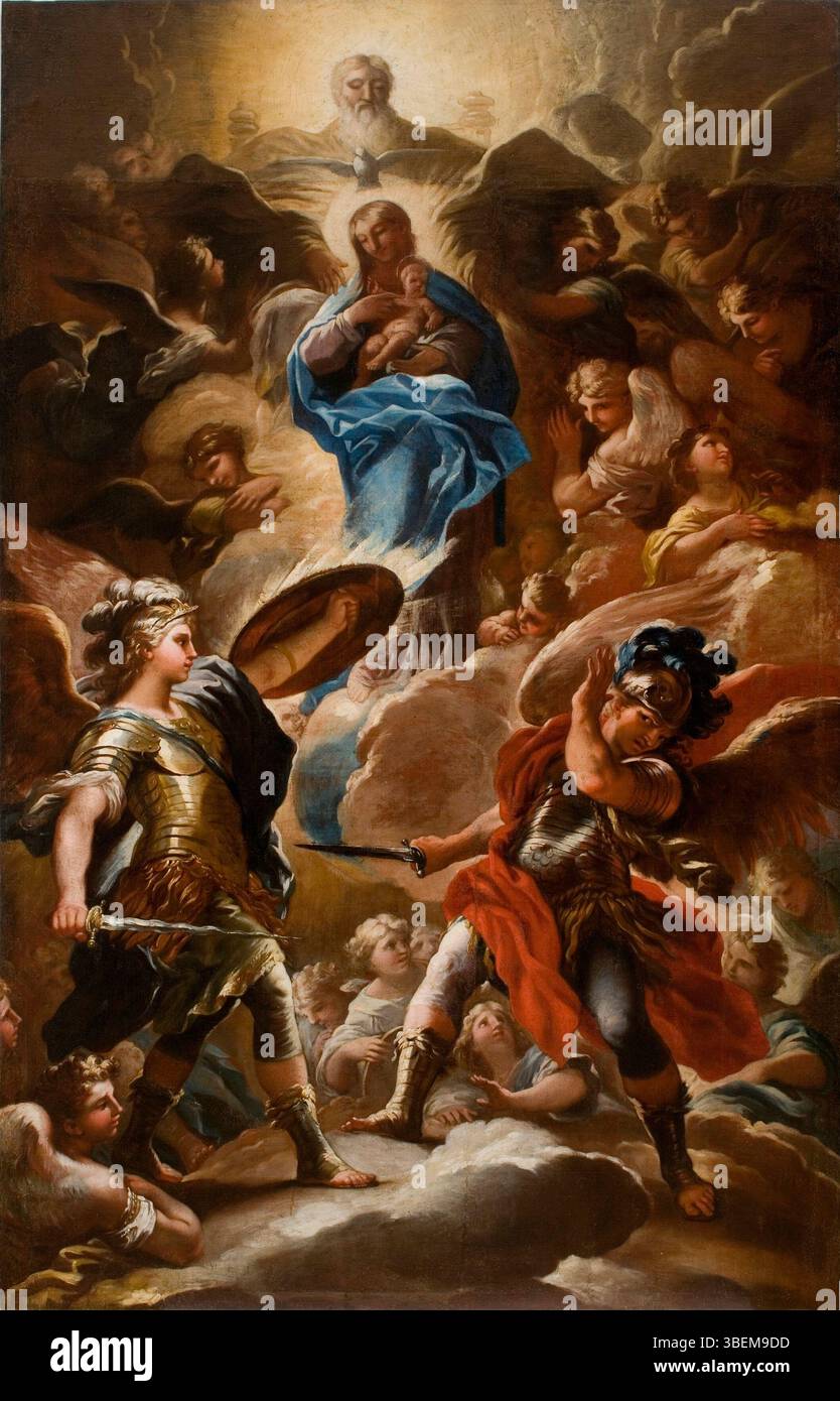 The painting 'Our Lady of the Immaculate Conception and St. Michael ...