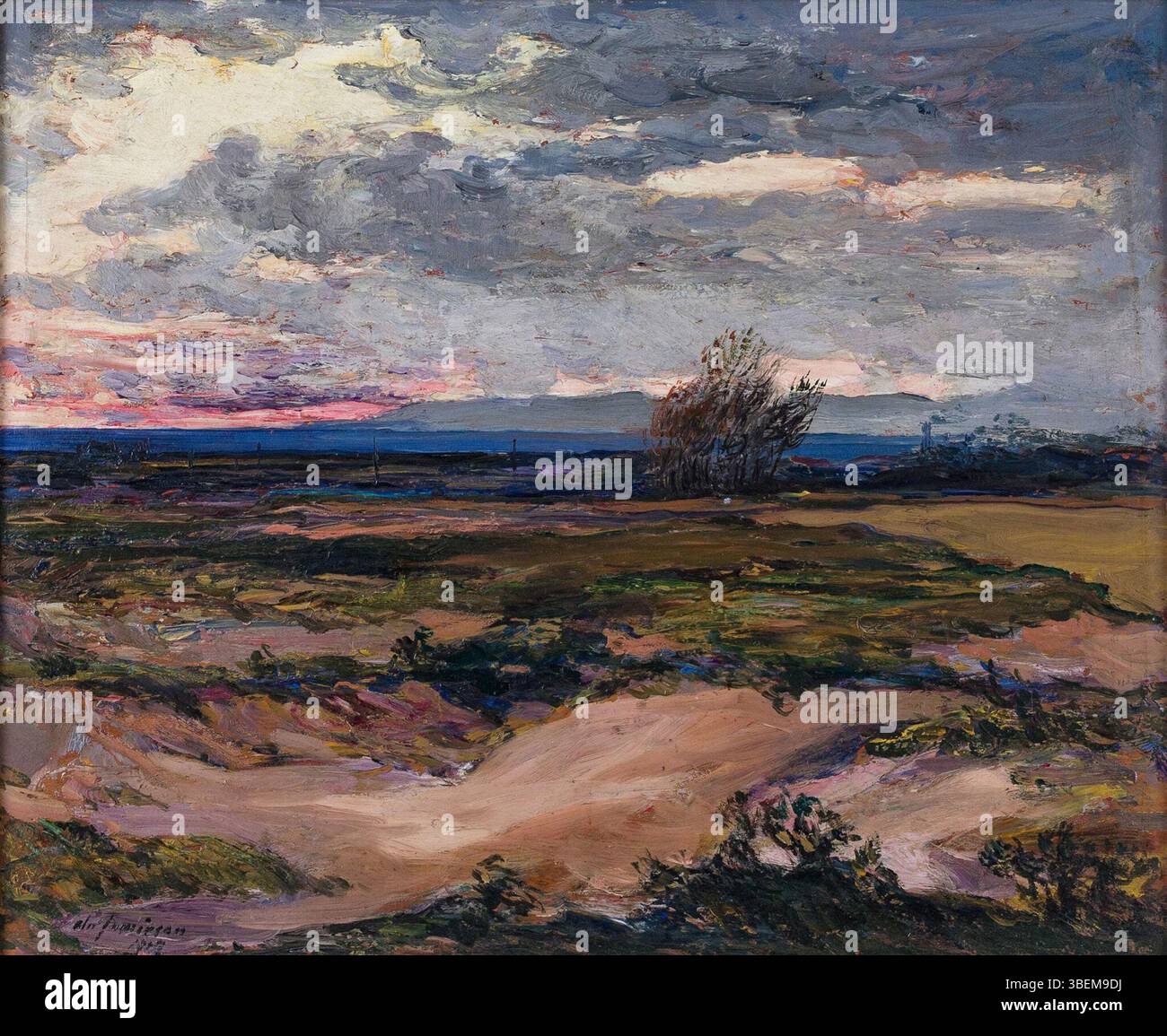 Alexander Jamieson’s 1917 or 1919 oil painting 'On the Atlantic, seen ...